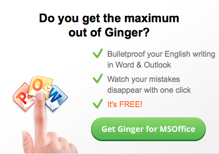 Ginger Spell Checker and Grammar Checker for Writers